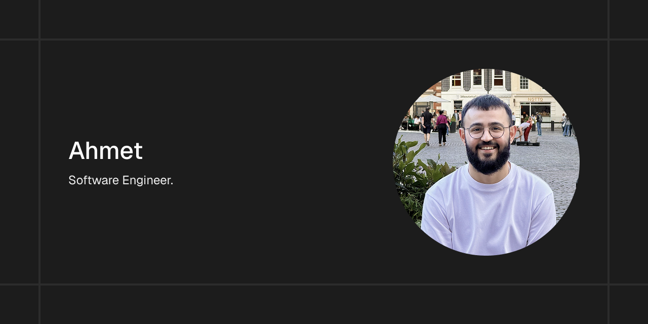 Ahmet Kilinc | Software Engineer | Based in London